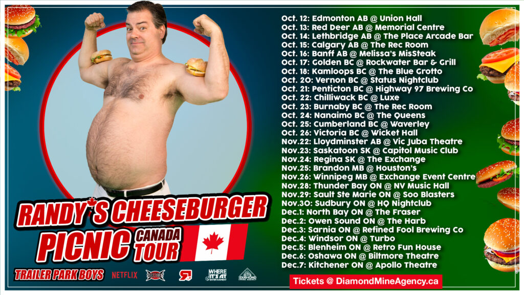 Randy's Cheeseburger Picnic Canadian Tour - The Diamond Mine Agency